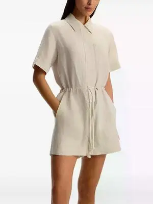 12 STOREEZ Drawstring Linen Playsuit