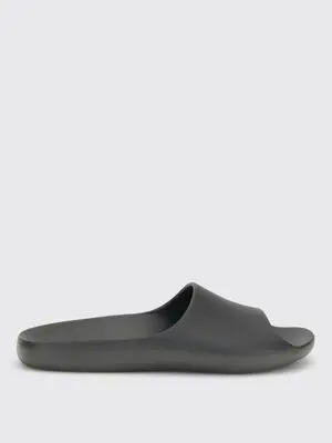 THE ROW Flat Sandal - Black