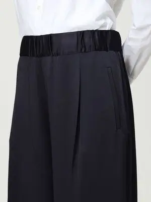 SEMICOUTURE Wide Leg Trousers - Black