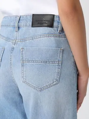 Elisabetta Franchi Wide Leg Jeans - Denim