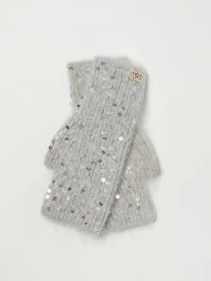 Liu Jo Knitted Fingerless Gloves - Grey
