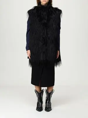 Pinko Fur Coat - Black