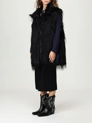 Pinko Fur Coat - Black