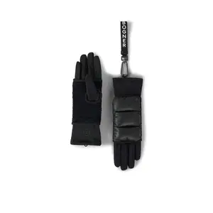 Bogner Lambskin Leather Touch Gloves - Black