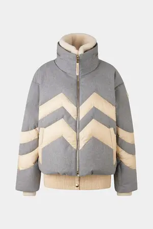 Bogner Valea Down Ski Jacket - Gray/cream