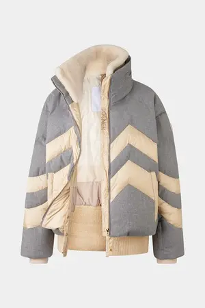 Bogner Valea Down Ski Jacket - Gray/cream