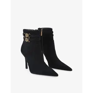 Kurt Geiger Mansion Heeled Suede Ankle Boots