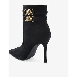 Kurt Geiger Mansion Heeled Suede Ankle Boots