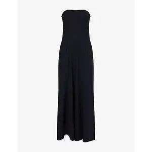 TWP Jade Strapless Wool Jumpsuit - Midnight