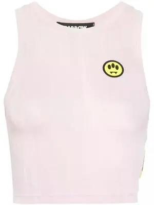 BARROW Logo-print Cropped Top
