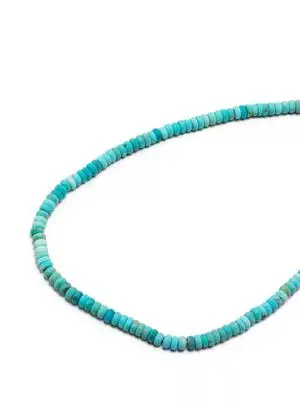Mateo 14kt Yellow Gold Turquoise Bead Necklace