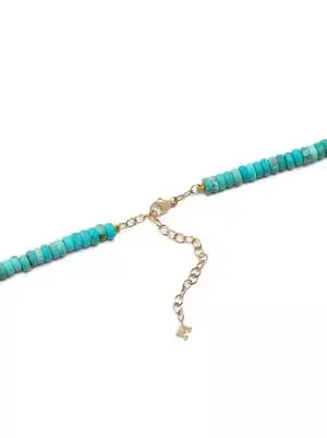 Mateo 14kt Yellow Gold Turquoise Bead Necklace