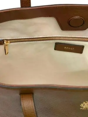 Bally Logo-stamp Leather Tote Bag