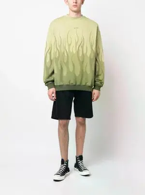 VISION OF SUPER Flame-printed Sweatshirt