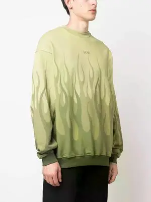 VISION OF SUPER Flame-printed Sweatshirt