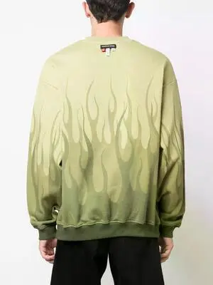 VISION OF SUPER Flame-printed Sweatshirt