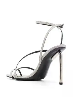 Off-White Allen Glitter 110mm Leather Sandals