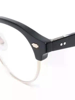 Garrett Leight Contrasting-bridge Detail Glasses