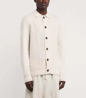 Eleventy Cashmere Collared Cardigan
