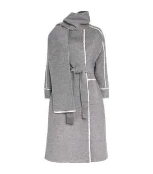 Maje Wool-blend Scarf Coat