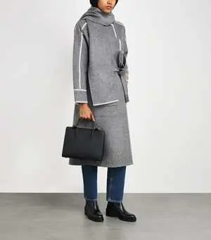 Maje Wool-blend Scarf Coat