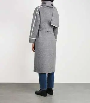 Maje Wool-blend Scarf Coat