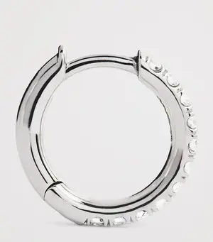SPINELLI KILCOLLIN Micro Diamond Hoop Earring - White