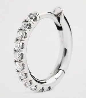 SPINELLI KILCOLLIN Micro Diamond Hoop Earring - White