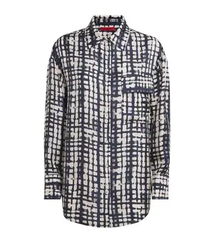 Max & Co. Silk Twill Printed Shirt