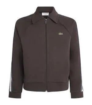 Lacoste Cotton-blend Track Jacket - Brown