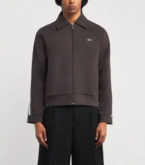 Lacoste Cotton-blend Track Jacket - Brown