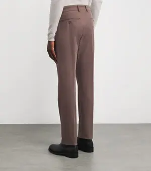 Paul & Shark Twill Straight Trousers