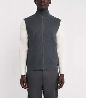 Rlx Ralph Lauren Coolmax Zip-up Sweater Vest
