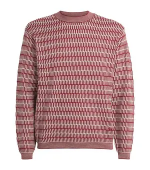 Emporio Armani Virgin Wool Jacquard Sweater