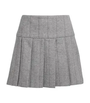 Max & Co. Wool-blend Pleated Mini Skirt
