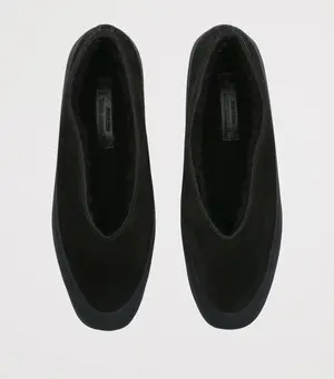 Le Monde Beryl Suede-shearling Apres Ski Flats