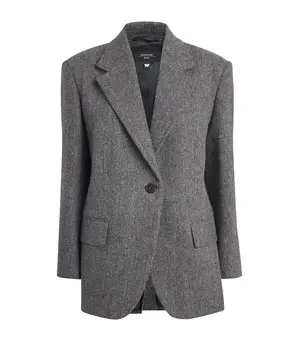 Max Mara Virgin Wool Tweed Blazer