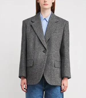 Max Mara Virgin Wool Tweed Blazer