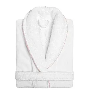 GRACCIOZA Cotton Portobello Bathrobe - Ivory