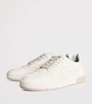 Eleventy Deerskin Low-top Sneakers