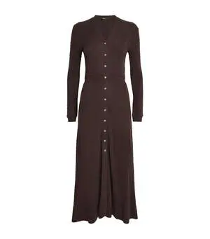 Maje Cable Knit Maxi Dress
