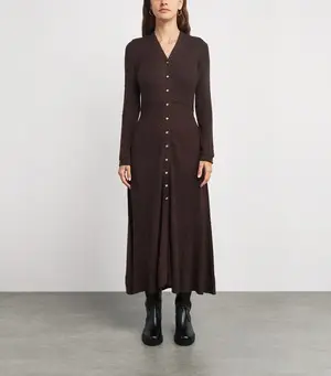 Maje Cable Knit Maxi Dress