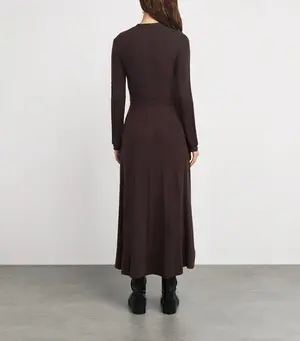 Maje Cable Knit Maxi Dress