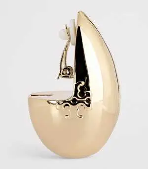 Tory Burch Wave Clip-on Earrings - Gold