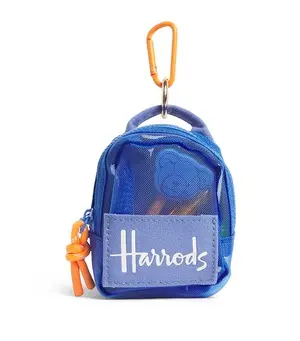 Harrods Logo Backpack Keyring - Blue