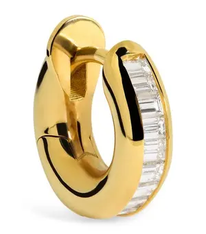 SPINELLI KILCOLLIN Single Yellow And Diamond Hoop Earring