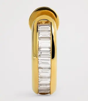 SPINELLI KILCOLLIN Single Yellow And Diamond Hoop Earring
