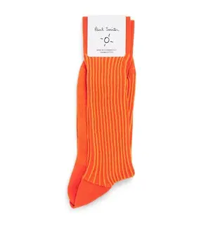 Paul Smith Cotton-blend Lenny Socks - Orange