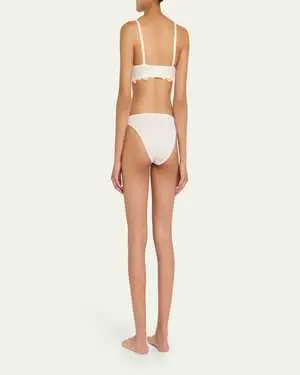 Lise Charmel Floral-embroidered Strapless Bra