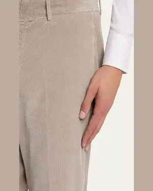 Massimo Alba Cotton Corduroy Trousers